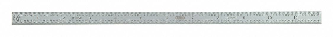 GENERAL TOOLS, CF1247ME, 12 in / 300 mm, Steel Rule - 3VZN1|CF1247ME ...
