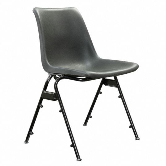 Plastic Seat, Steel Frame, Stacking Chair - 3W034|3W034 - Grainger