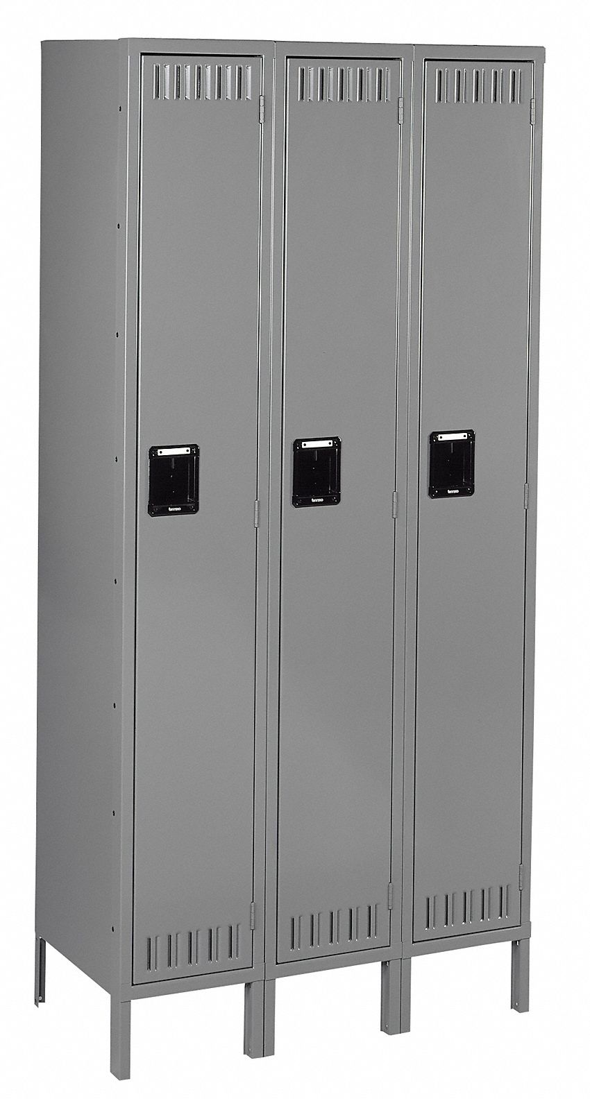 TENNSCO Wardrobe Locker: 45 in x 18 in x 78 in, Louvered, 1 Tiers, 3 ...