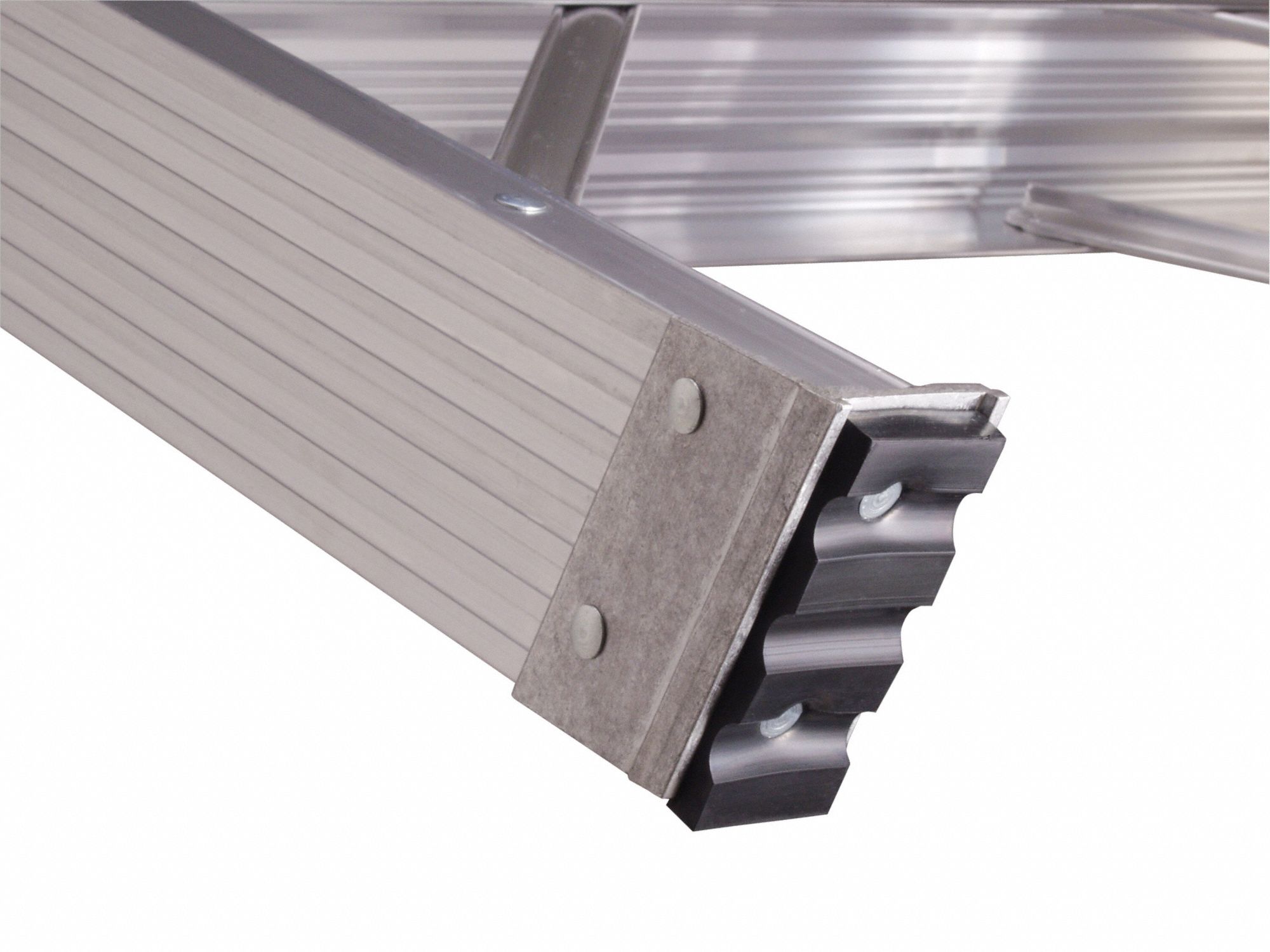 WERNER Platform Stepladder: 4 ft Ladder Ht, 2 ft Platform Ht, 300 lb ...