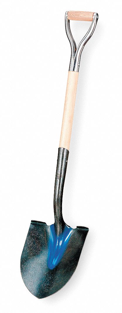Round Point Shovel,30 In. Handle,14 ga. - Grainger