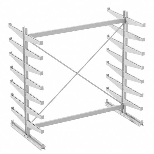 JARKE Cantilever Rack: Add-On, Heavy-Duty, 74 3/4 in x 64 1/4 in x 96 ...