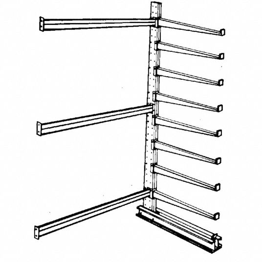 JARKE, Add-On, Heavy-Duty, Cantilever Rack - 3W595|DC-12AJ - Grainger