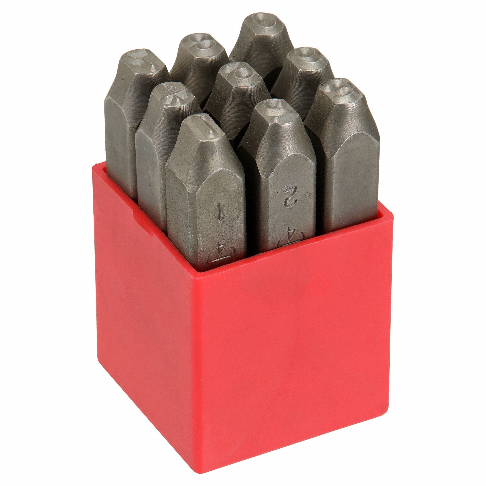 0 thru 9 (6 doubles as 9), 1/4 in Character Ht, Number Set - 3W645 ...