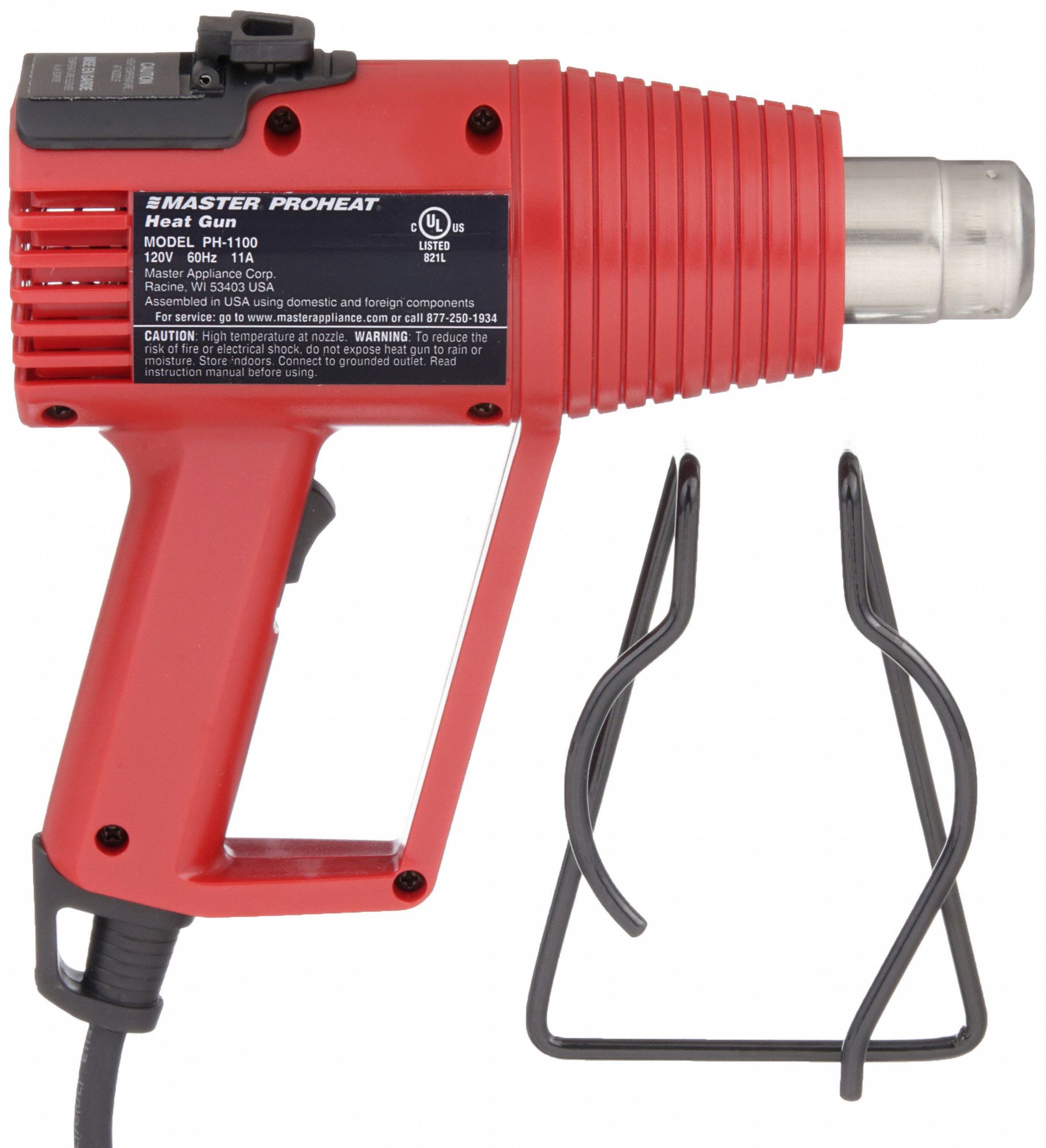 MASTER APPLIANCE Heat Gun: Pistol-Grip, 120V AC, Three-Prong, 500°F to ...
