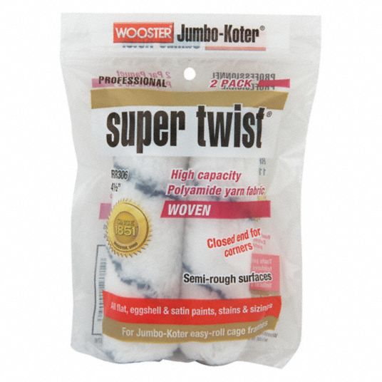 WOOSTER, 4 1/2 in Lg, Polyamide, Mini Paint Rollers - 3WA83|RR306-4 1/2 ...