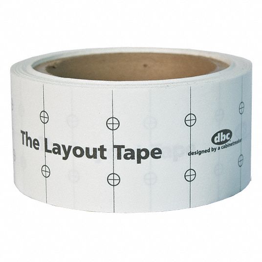 FAST CAP Adhesive Backed Tape Measure: 60 ft Blade Lg, 2 in Blade Wd ...
