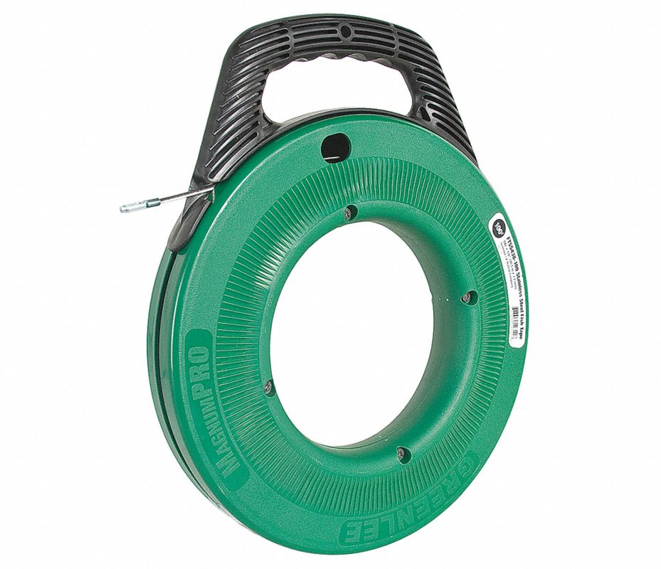 GREENLEE Guía para Cable 100 pies, Material Acero Inoxidable, Tamaño 1/ ...