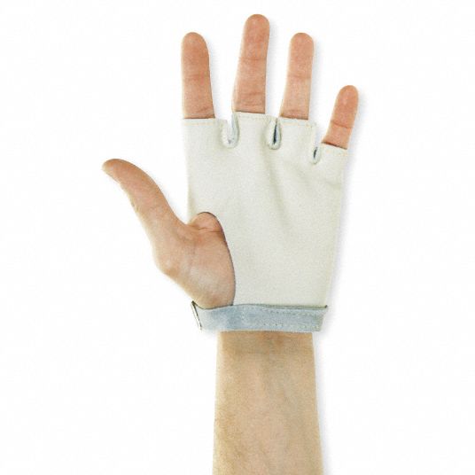 Hand Guard, L, Grain Leather Cowhide, 1 PR - Grainger
