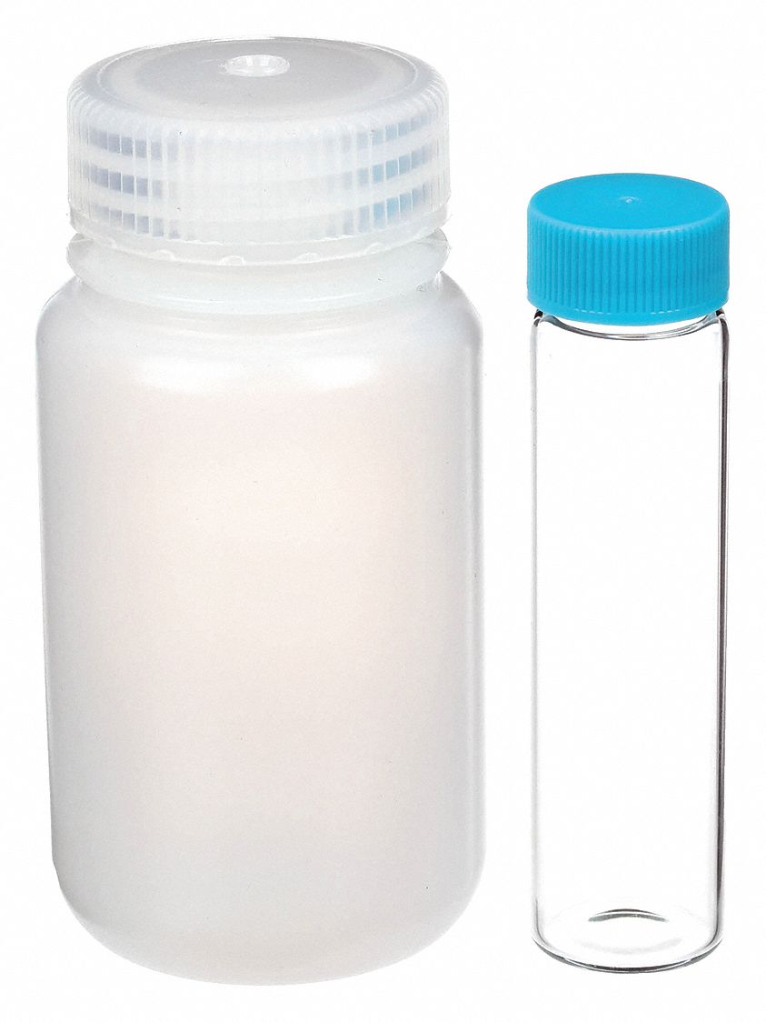 Glass, 22 mL Capacity - mL, Double-Protection Sample Container - 3WDV6 ...