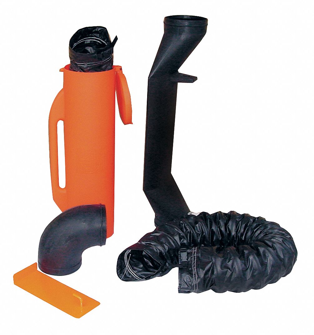 AIR SYSTEMS INTERNATIONAL, 8 in Dia, 6 ft_15 ft Lg, Conductive ...