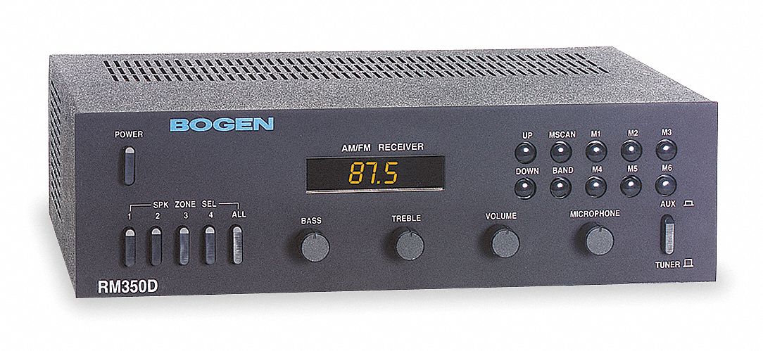 BOGEN AM-FM Receiver, 35 Watts - 3WE83|RM350D - Grainger