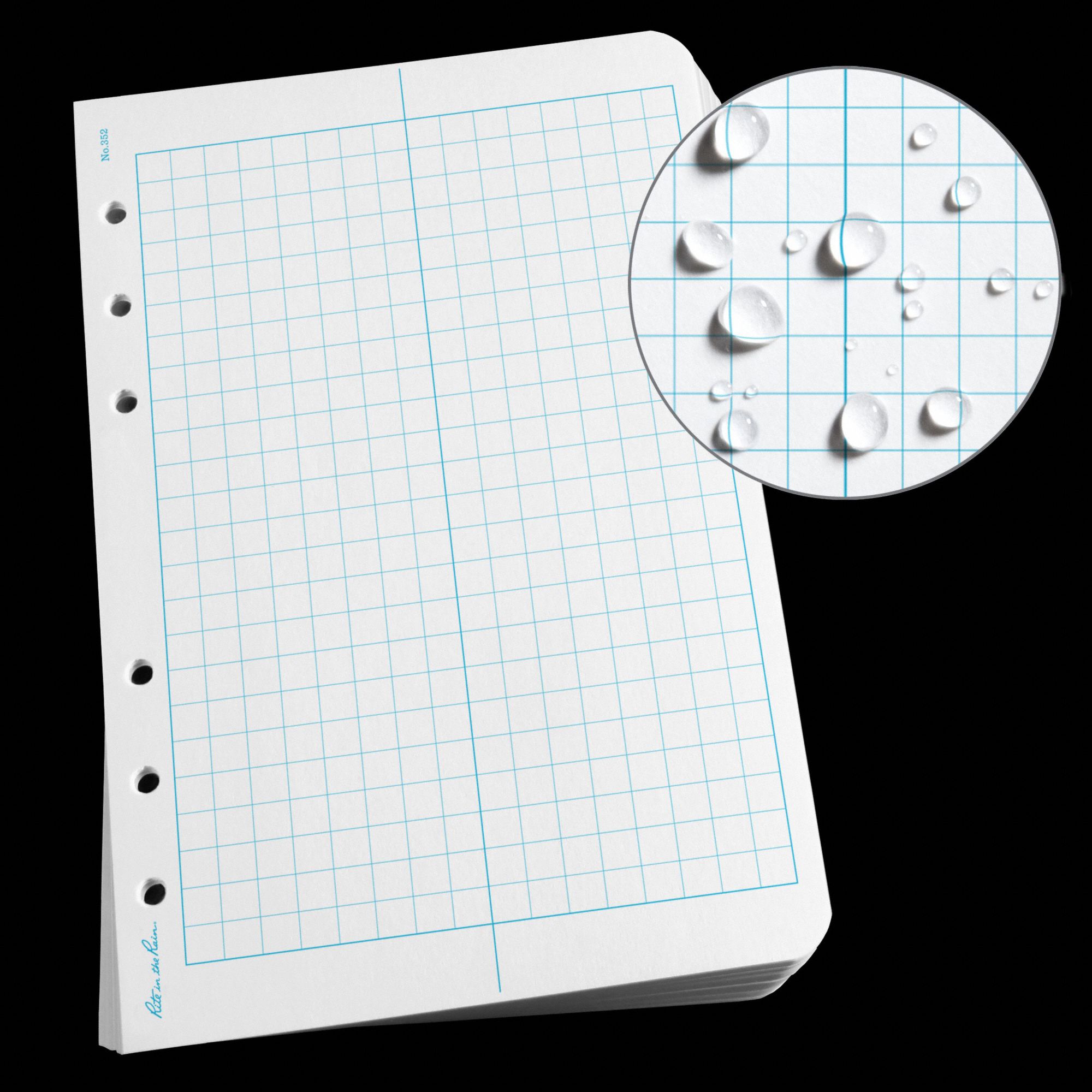 RITE IN THE RAIN Looseleaf Paper: 20 lb Paper Wt, 0% Recycled Content ...