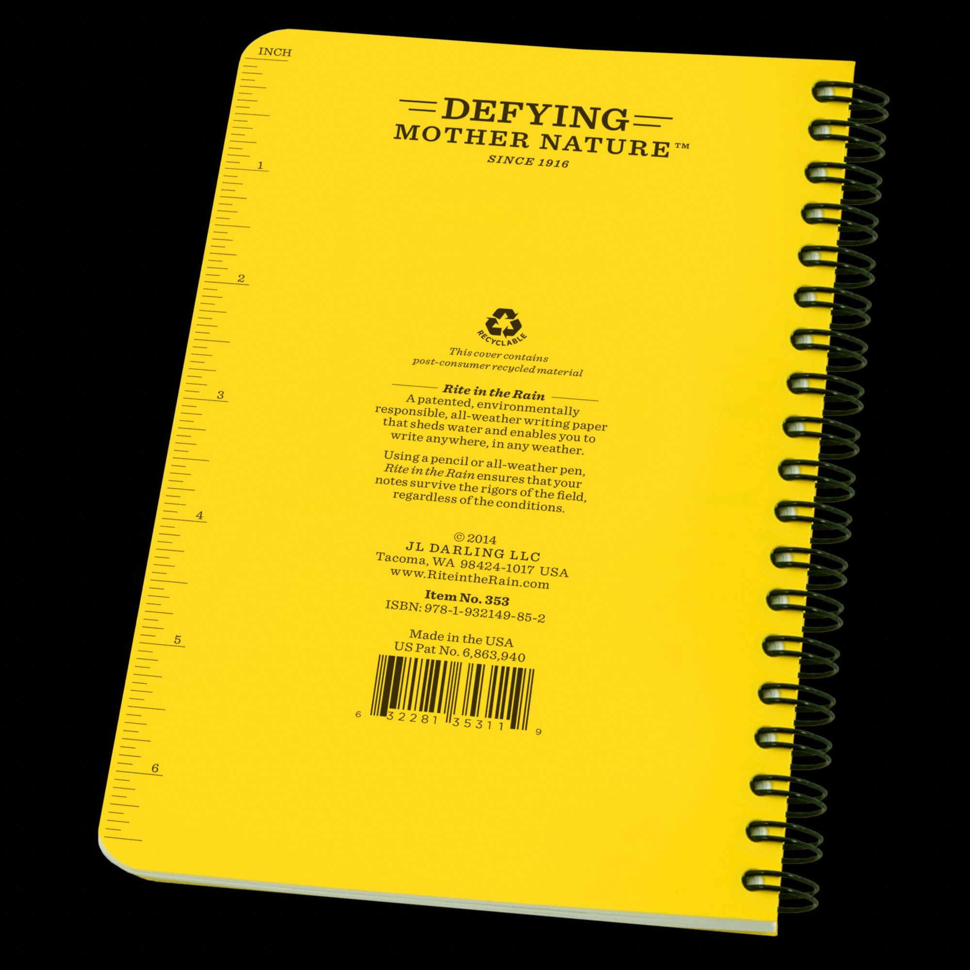 RITE IN THE RAIN All Weather Notebook: Field, 4-5/8 in x 7 in Sheet ...