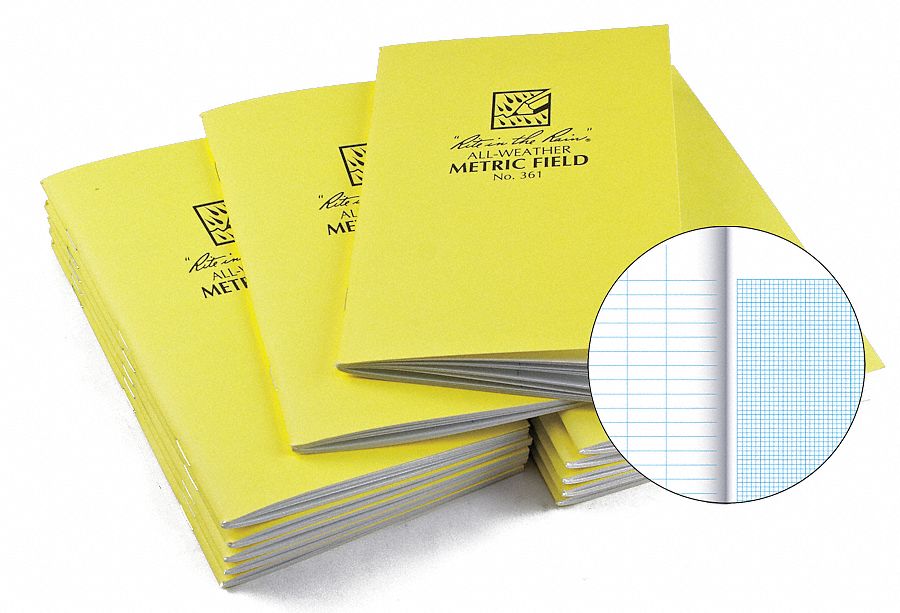 Water-Resistant Stapled Notebook - Grainger