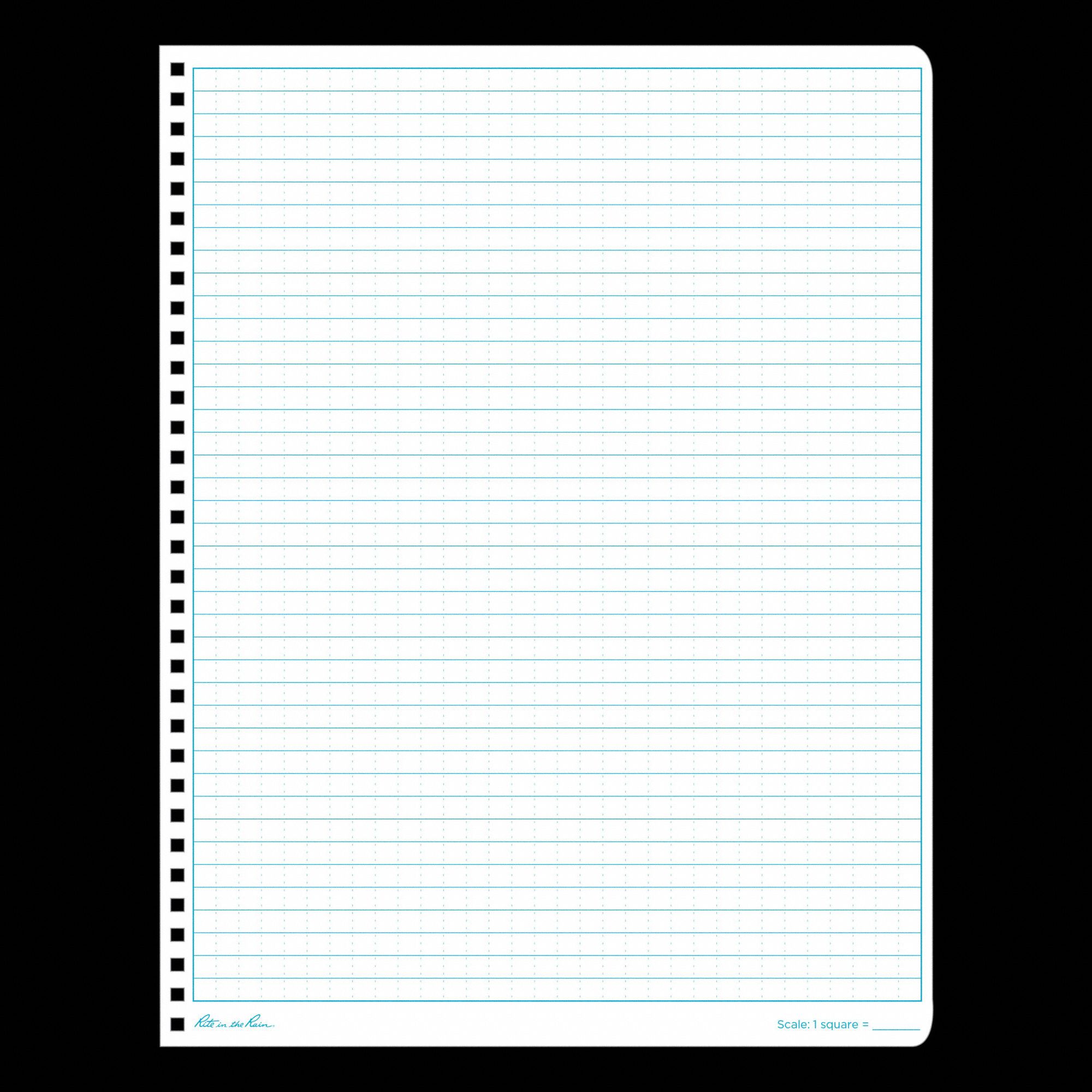 RITE IN THE RAIN All Weather Notebook: 8-1/2 in x 11 in Sheet Size ...