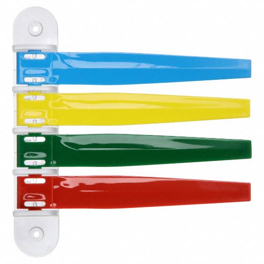 4 Flags, Blue/Green/Red/Yellow, Room Status Signaling Flag - 3WHJ2 ...