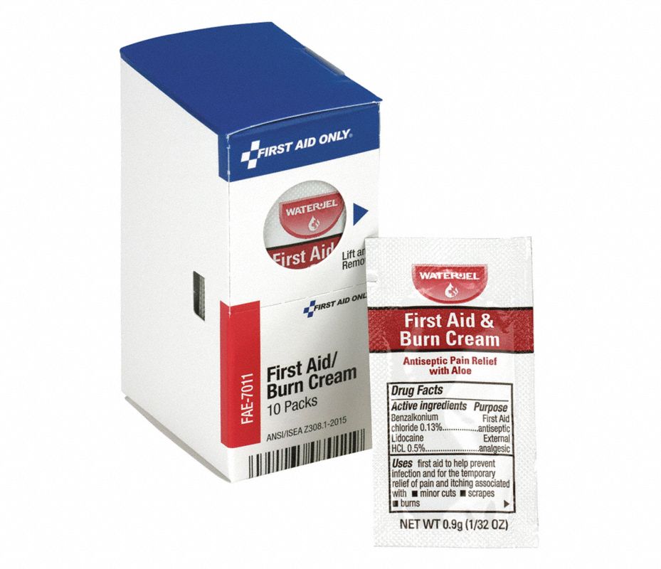 FIRST AID ONLY Crema p/Quemaduras,Tm.0.9g.,Alumin,PQ10 - Ungüentos ...