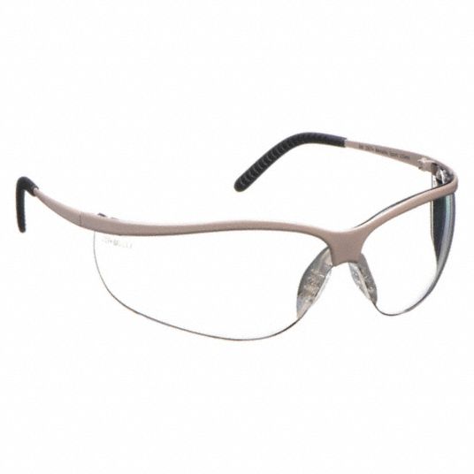3M, Gray Lens, Half-Frame, Safety Glasses - 3WMJ4|11345-10000-20 - Grainger