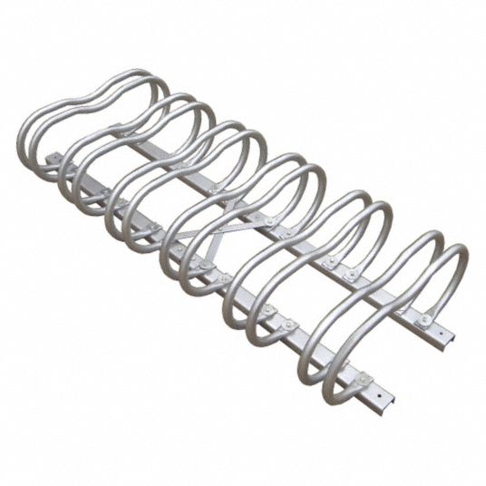 Bike Rack,Portable,6 Spaces,5 ft. - Grainger