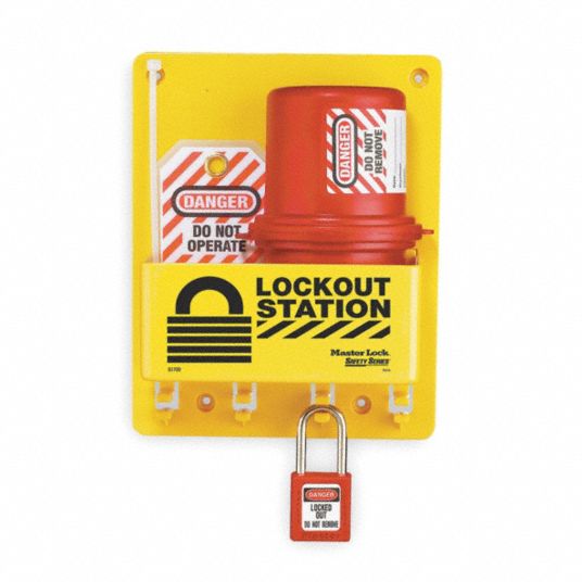 MASTER LOCK, Electrical, Keyed Different Padlocks, Lockout Station ...