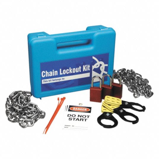BRADY, Keyed Alike Padlocks, LK042R, Portable Lockout Kit - 3WPJ3 ...