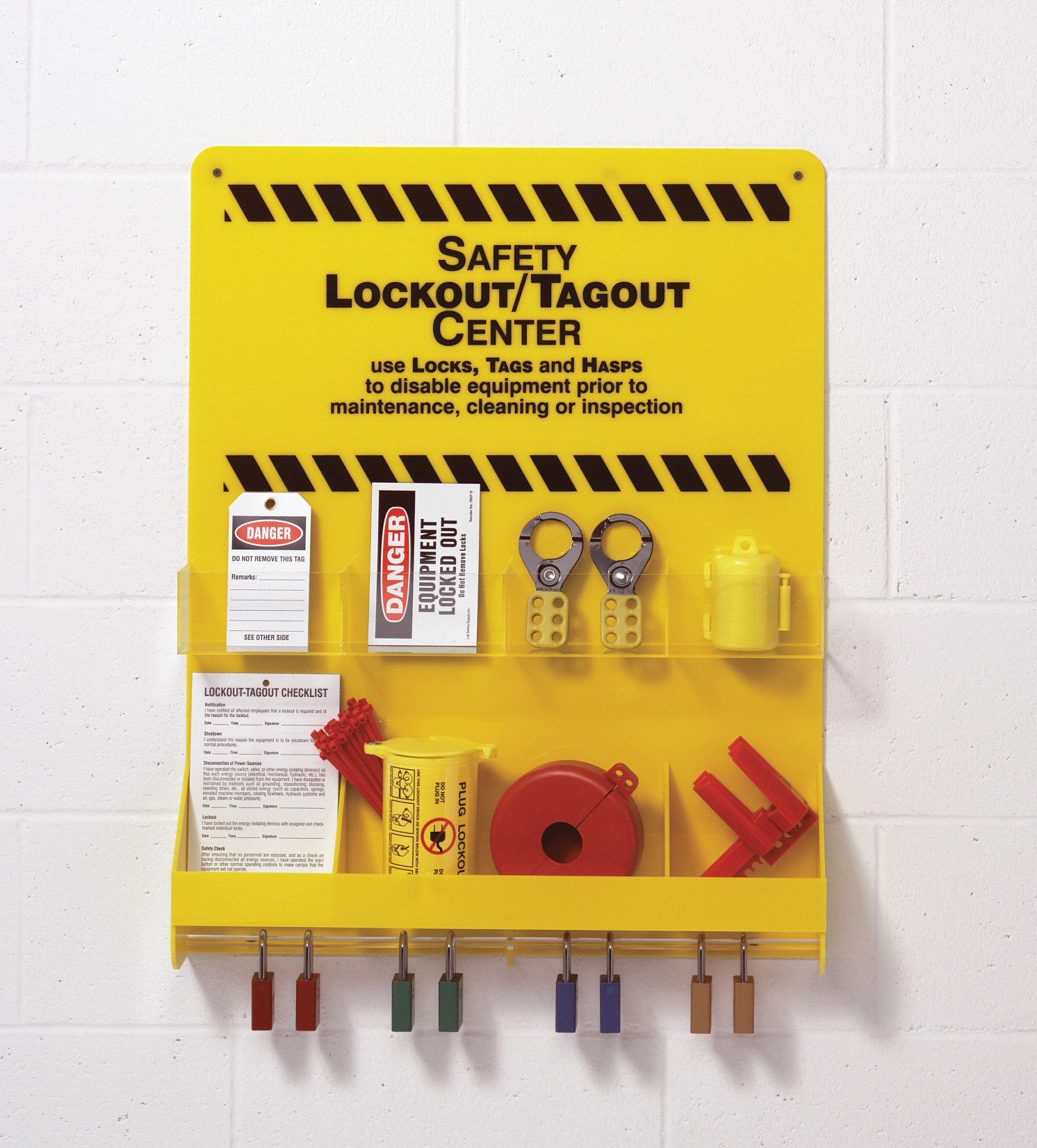 BRADY Safety Lockout/Tagout Center,8 Locks - Lockout Centers and ...