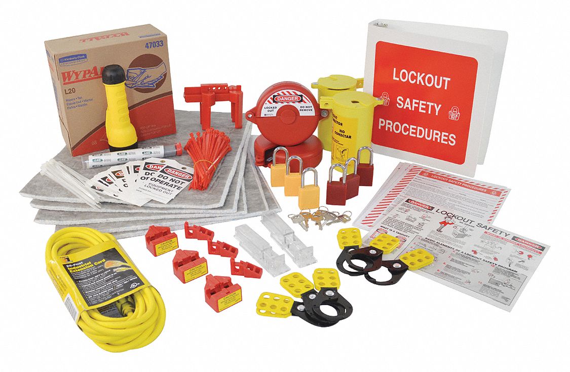 BRADY, No Padlocks, 45250, Portable Lockout Kit - 3WPU6|45250 - Grainger
