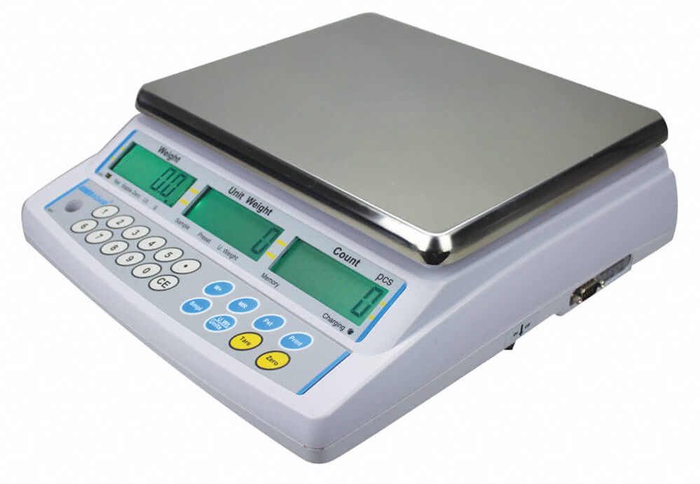 ADAM EQUIPMENT Compact Bench Scale, LCD Scale Display, Weighing Units ...