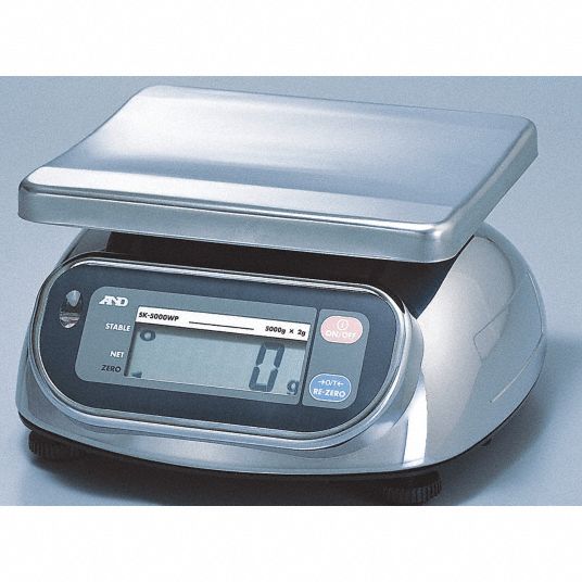 A&D WEIGHING, 4.4 lb_2,000 g Capacity, 0.002 lb_1 g_0.001 kg Scale ...