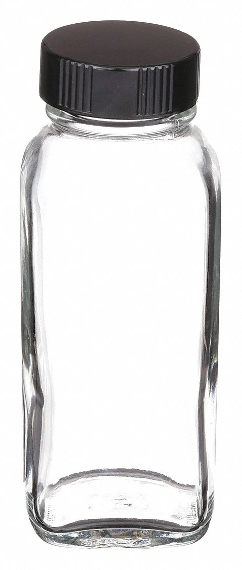 Soda Lime Glass, 125 mL Capacity - mL, Bottle - 3WTW9|5610433V-25 ...