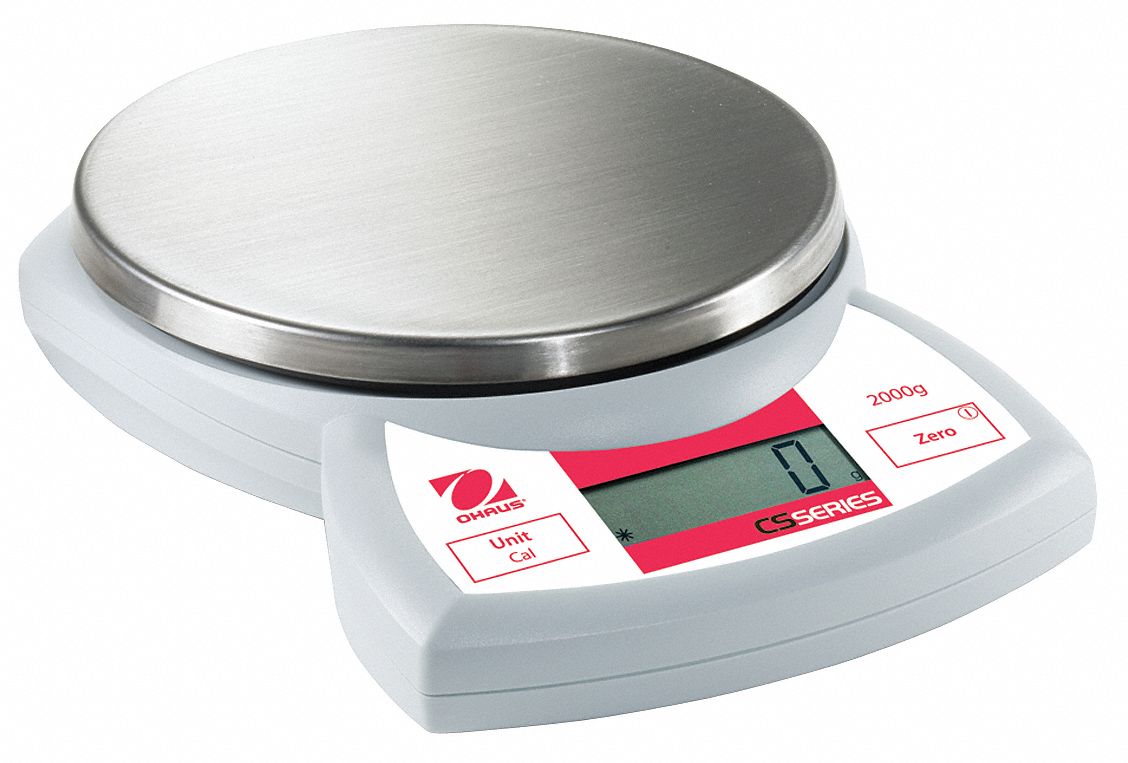 Compact Bench Scale, LCD Scale Display, Weighing Units g - Grainger