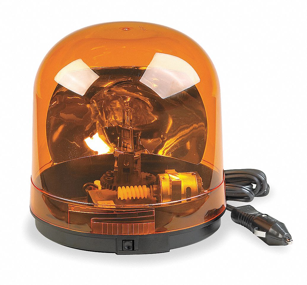 FEDERAL SIGNAL, Rotating Beacon, 6 1/2 in Overall Ht, Revolving Warning ...