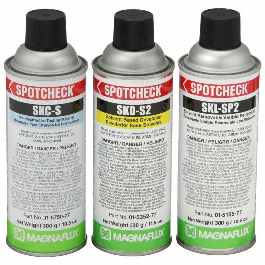 MAGNAFLUX, Aerosol Can, SK-816 Spotcheck Kit - 3WU62|SK-816 - Grainger