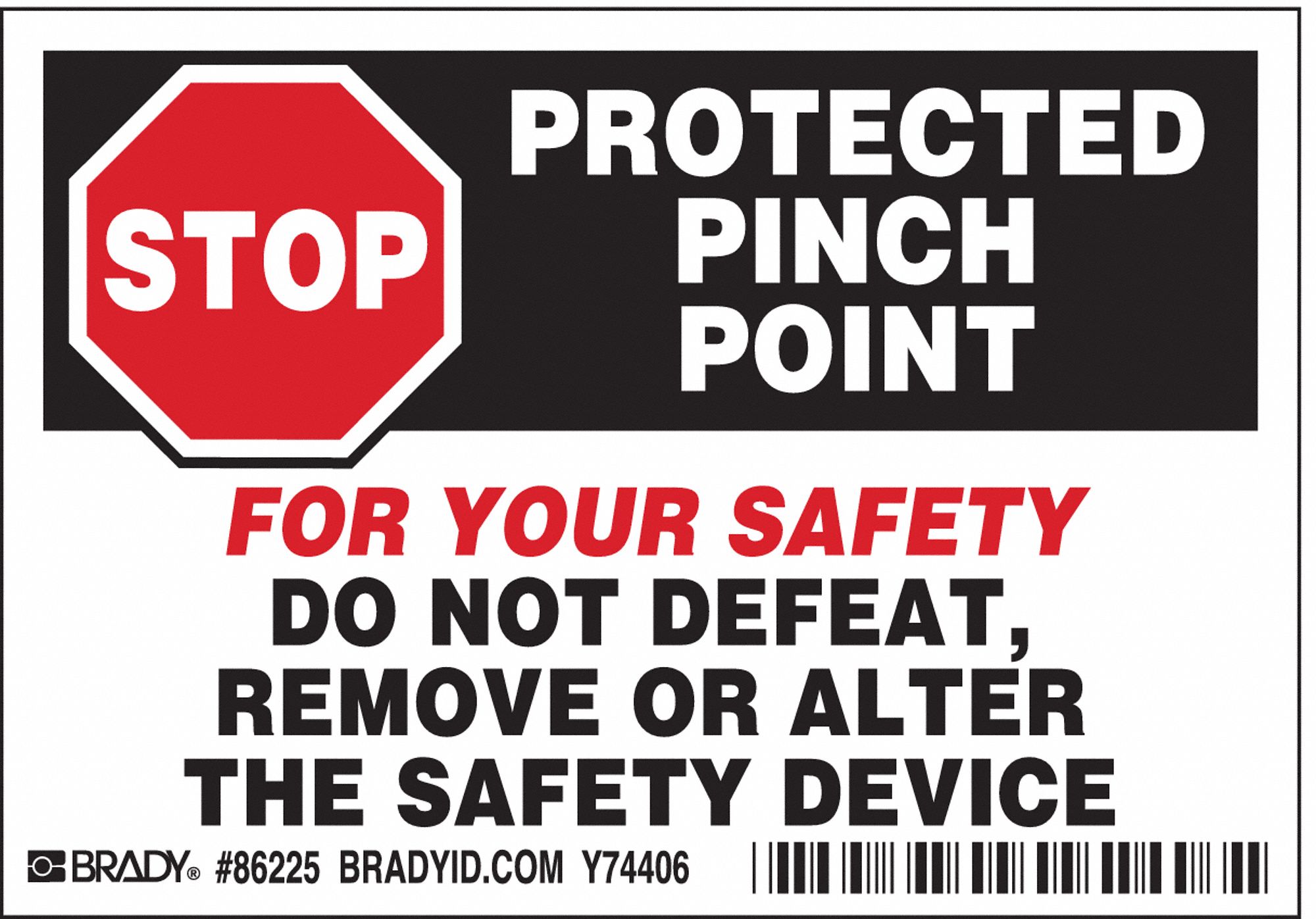 Polyester, Adhesive Sign Mounting, Label - 3WZZ9|86225 - Grainger