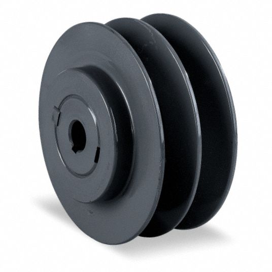 2 Groove, Cast Iron, Variable Pitch V-Belt Pulley - 3X436|3X436 - Grainger