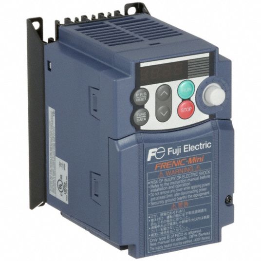 FUJI ELECTRIC, 115V AC, 1/2 hp Max Output Power, Variable Frequency ...