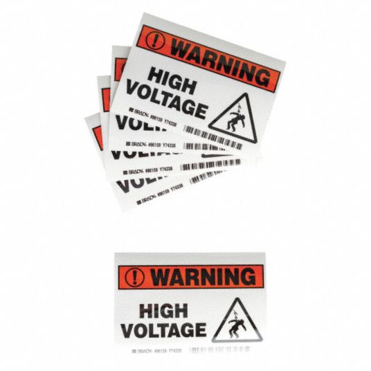 Polyester, Adhesive Sign Mounting, Label - 3XAL2|86159 - Grainger