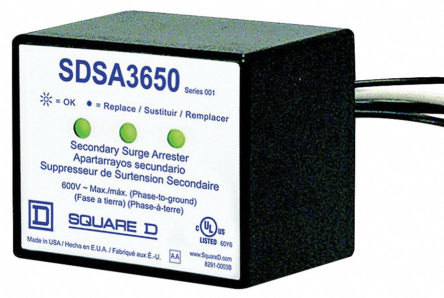 SQUARE D Surge Protection Device,3 Phase,347/600V - 3XB87|SDSA3650 ...