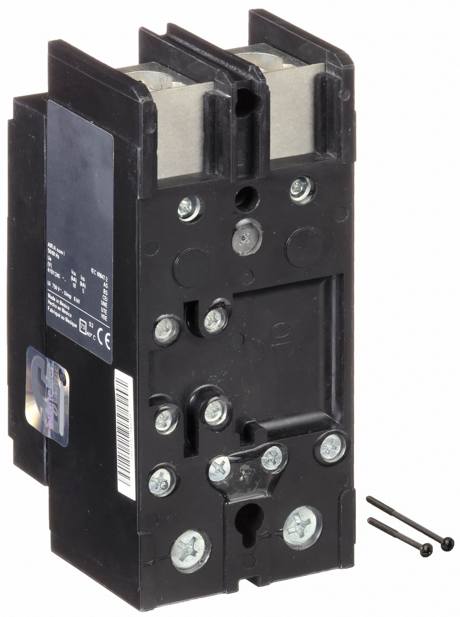 SQUARE D Molded Case Circuit Breaker: 125 A Amps, 10kA at 240V AC ...