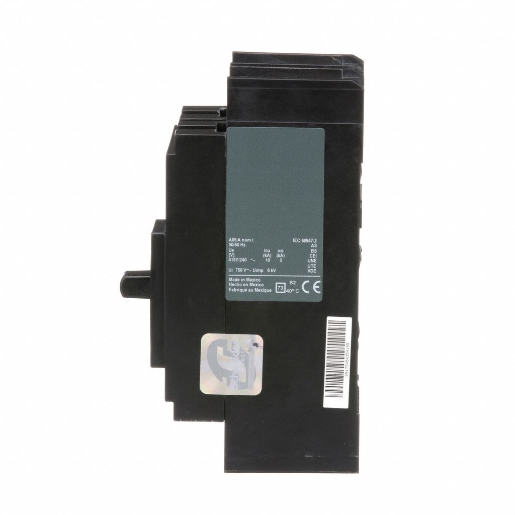SQUARE D Molded Case Circuit Breaker: 225 A Amps, 10kA at 240V AC ...