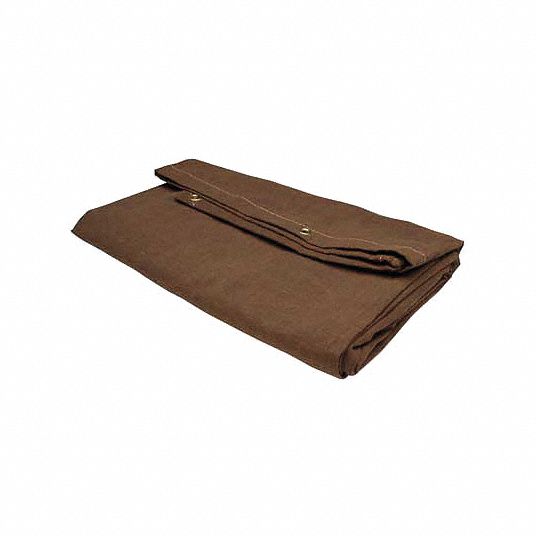 Treated Canvas Tarp, Brown, 5 ft 7 in x 7 ft 7 in Finished Size - Grainger