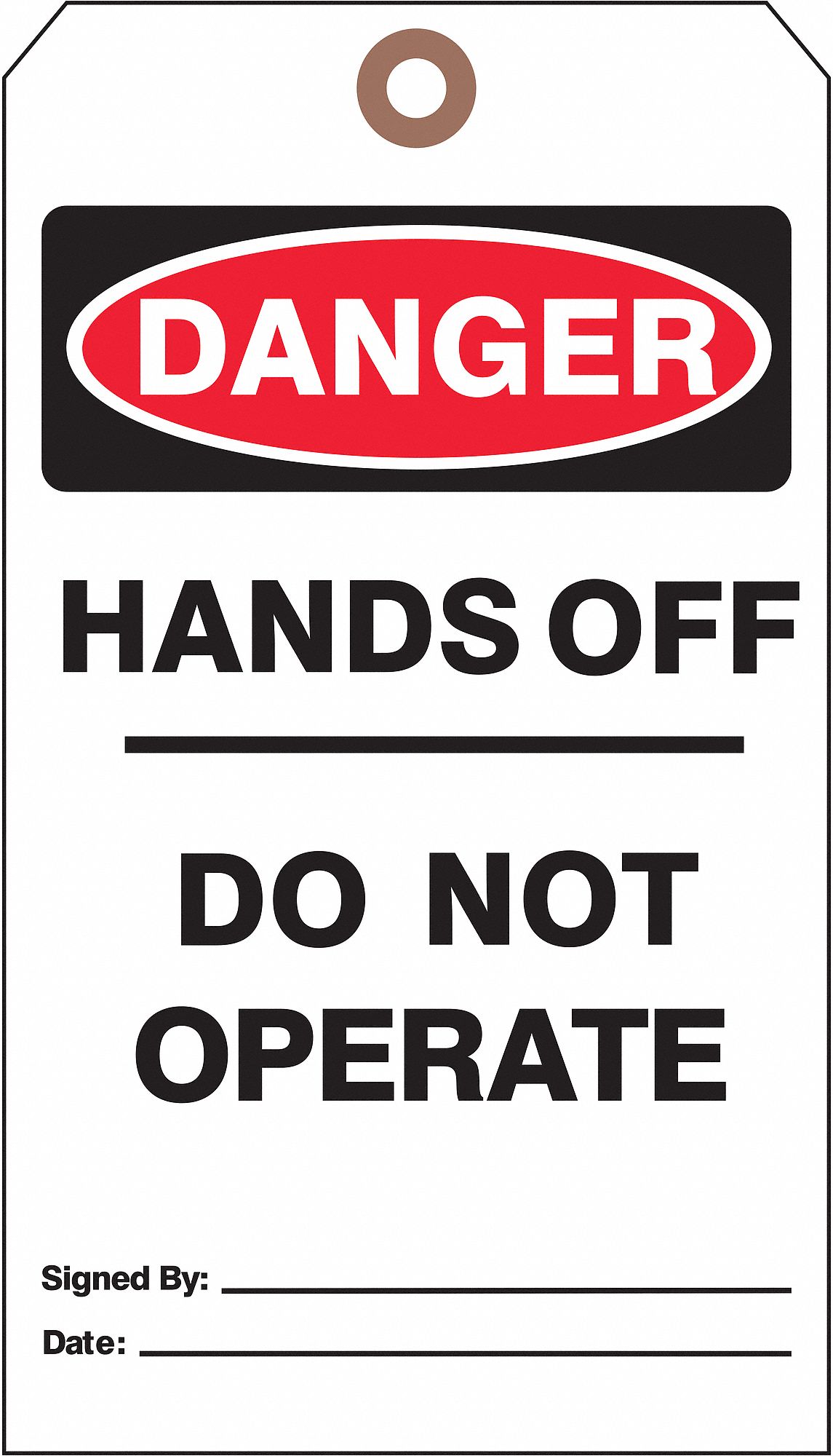 White, Single Part Tag, Danger Tags - 3XCC3|DTUF-G32 - Grainger