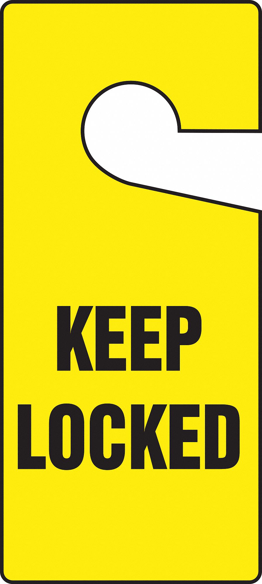 #11 Tag Size, Yellow, Door Knob Hanger Tags - 3XCX6|TAD844 - Grainger