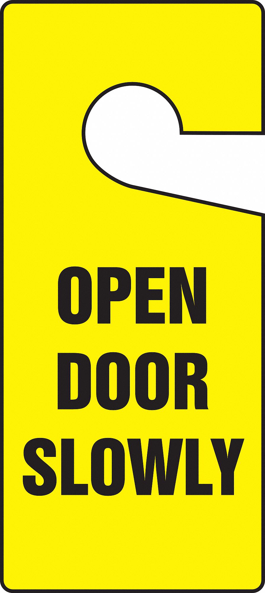 ACCUFORM SIGNS DOOR HANGER TAGS OPEN DOOR SLOWLY - Safety Tags ...
