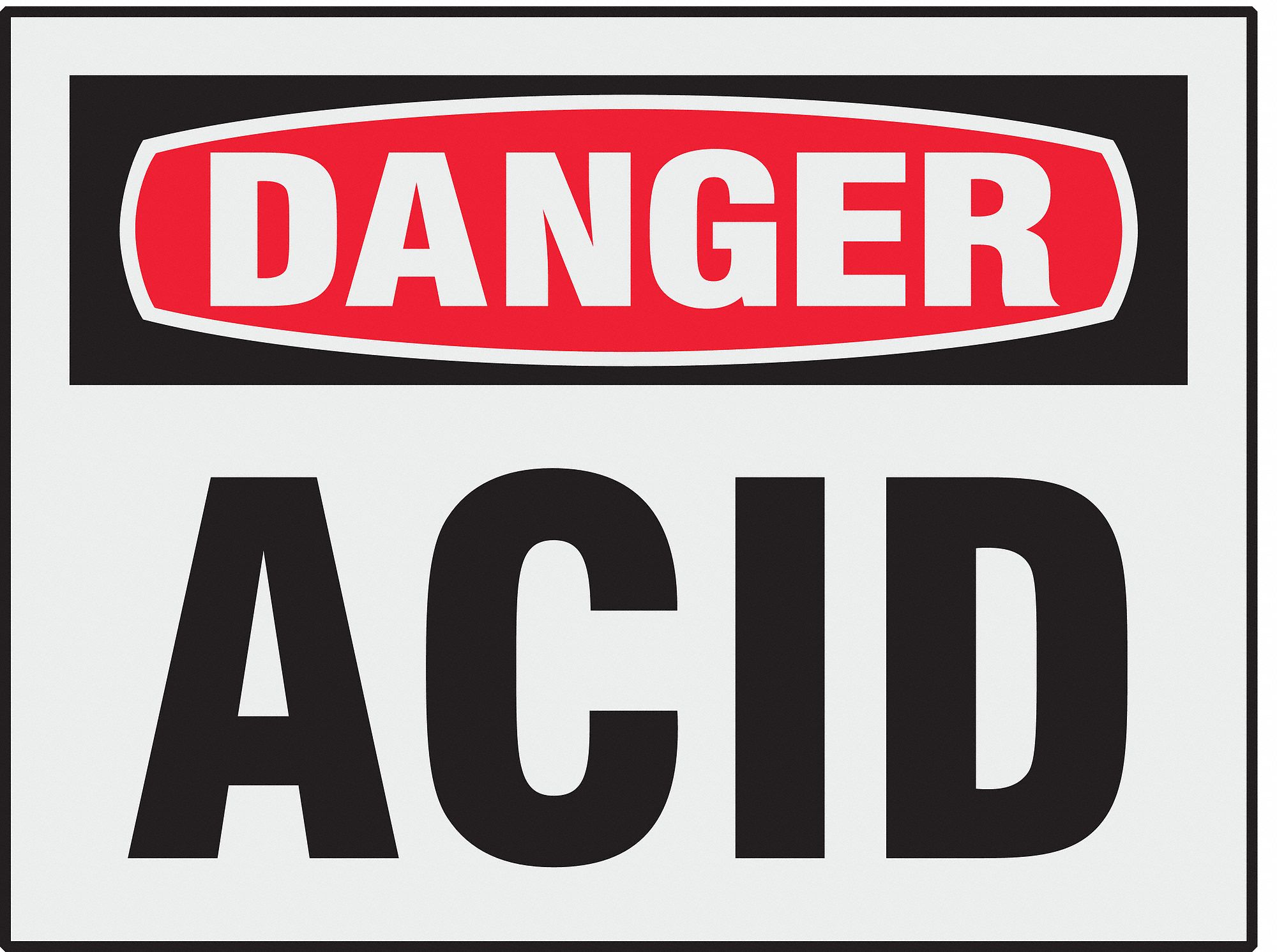 3 1/2 in x 5 in Nominal Sign Size, 8, Danger Label - 3XDN8|L269H - Grainger
