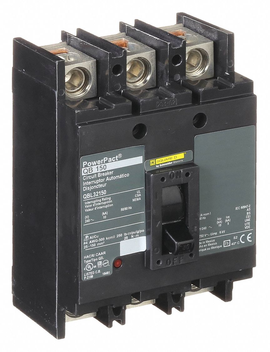 150 A Amps, 10kA at 240V AC, Molded Case Circuit Breaker - 3XE11 ...