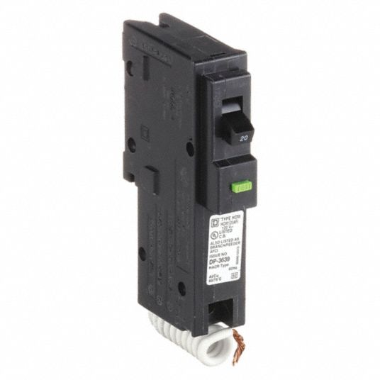 SQUARE D, 20 A, 120V AC, Miniature Circuit Breaker - 3XE16|HOM120AFI ...