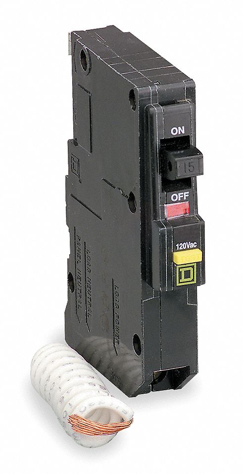 SQUARE D Miniature Circuit Breaker: 15 A, 120V AC, Single Phase, 10kA at 120V AC - 3XE17 ...
