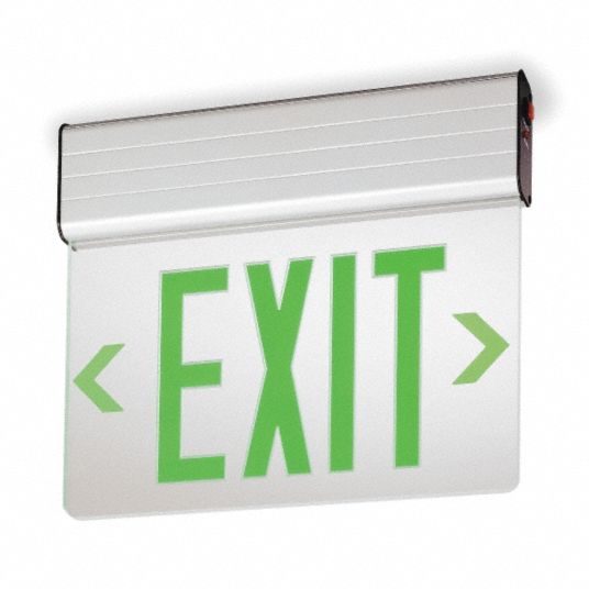 Edge-lit Exit Sign - Grainger